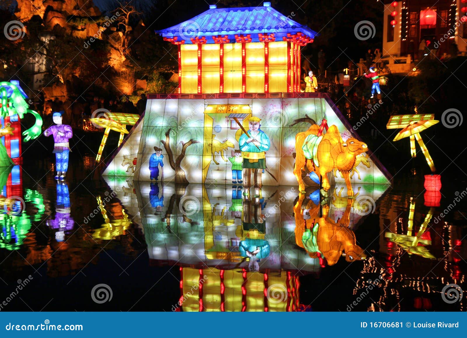 Chinese scene editorial photo. Image of tradition, night - 16706681