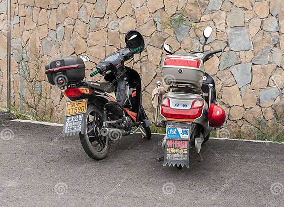 Chinese scooters editorial photography. Image of chongqing - 29569002