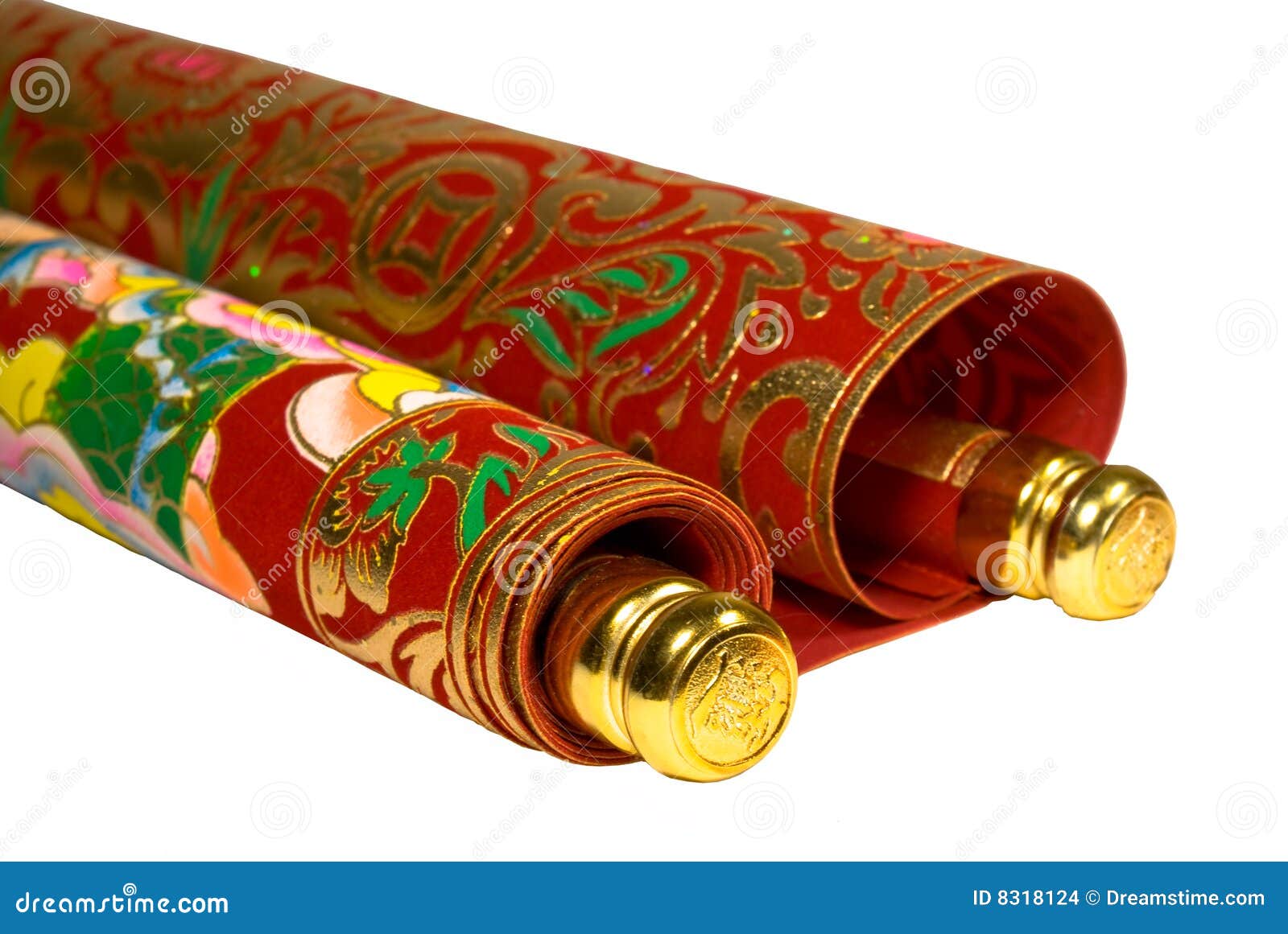 Chinese scroll stock photo. Image of isolated, photograph - 8318124