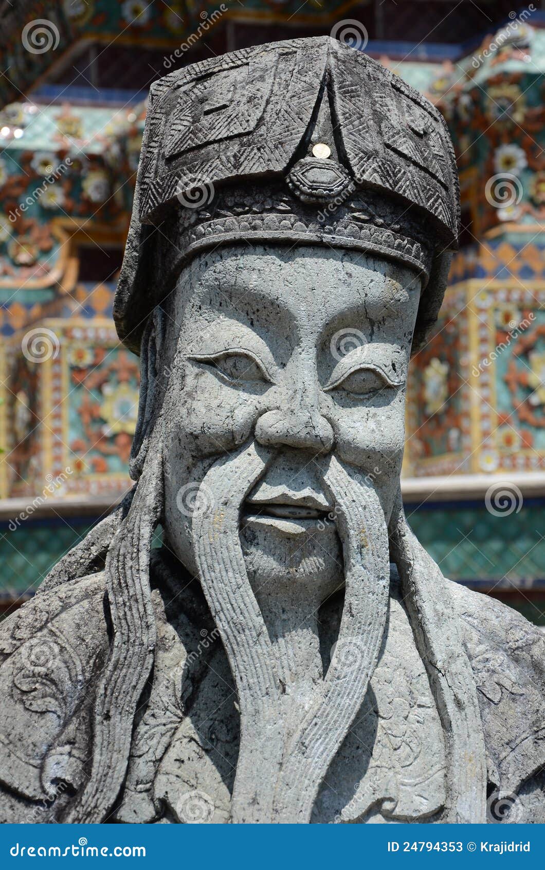 Chinese sculpture stock image. Image of temple, thai - 24794353