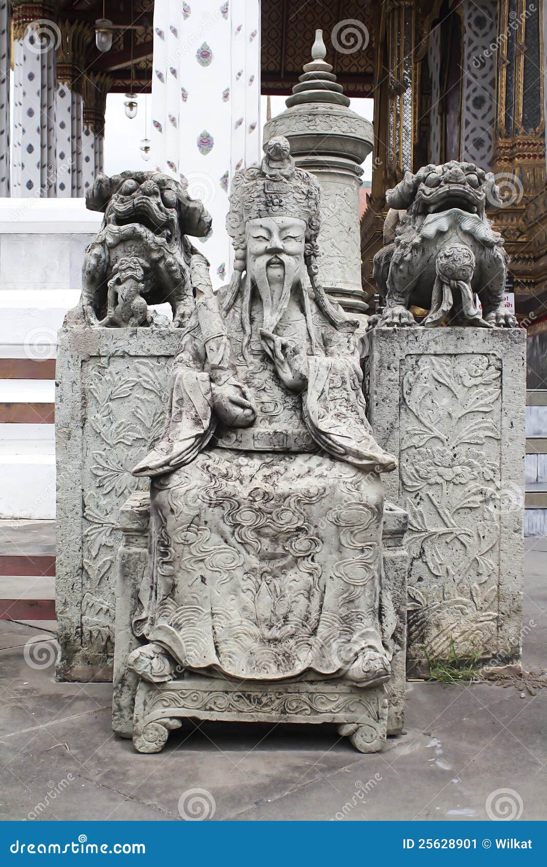 Chinese sculpture. stock image. Image of temple, chinese - 25628901