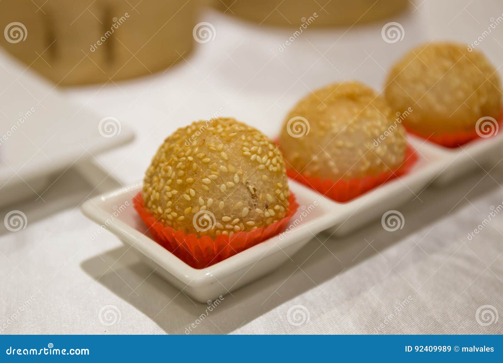 Chinese Sesame Balls stock image. Image of eating, sesame - 92409989