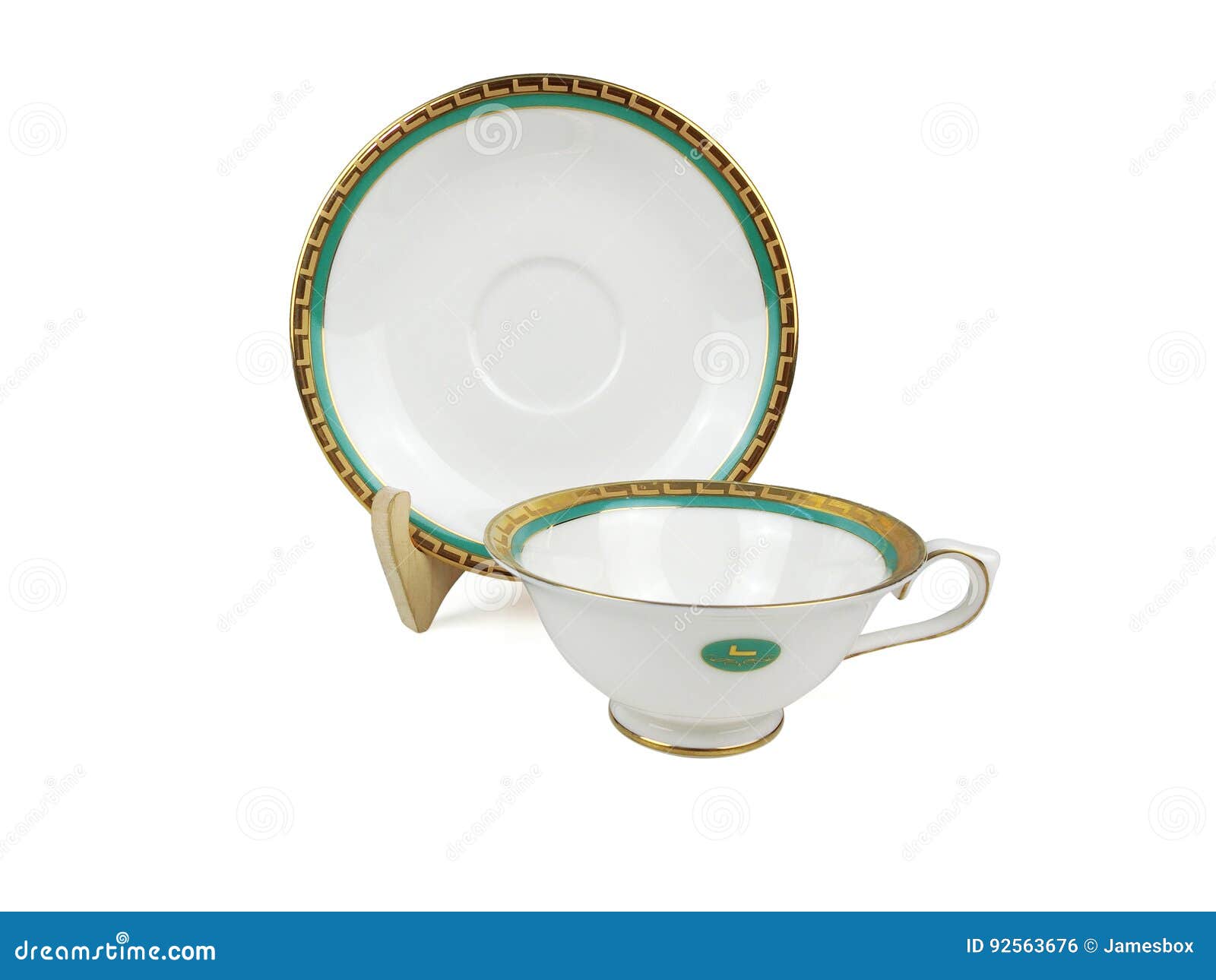 Chinese Set of Tea Cups on White Background Stock Photo - Image of ...