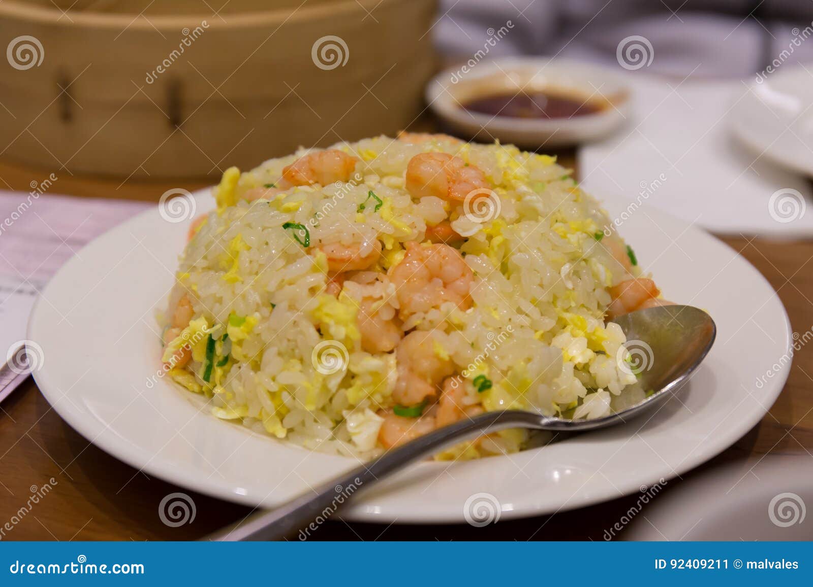 Chinese Shrimp Fried Rice stock image. Image of tasty - 92409211