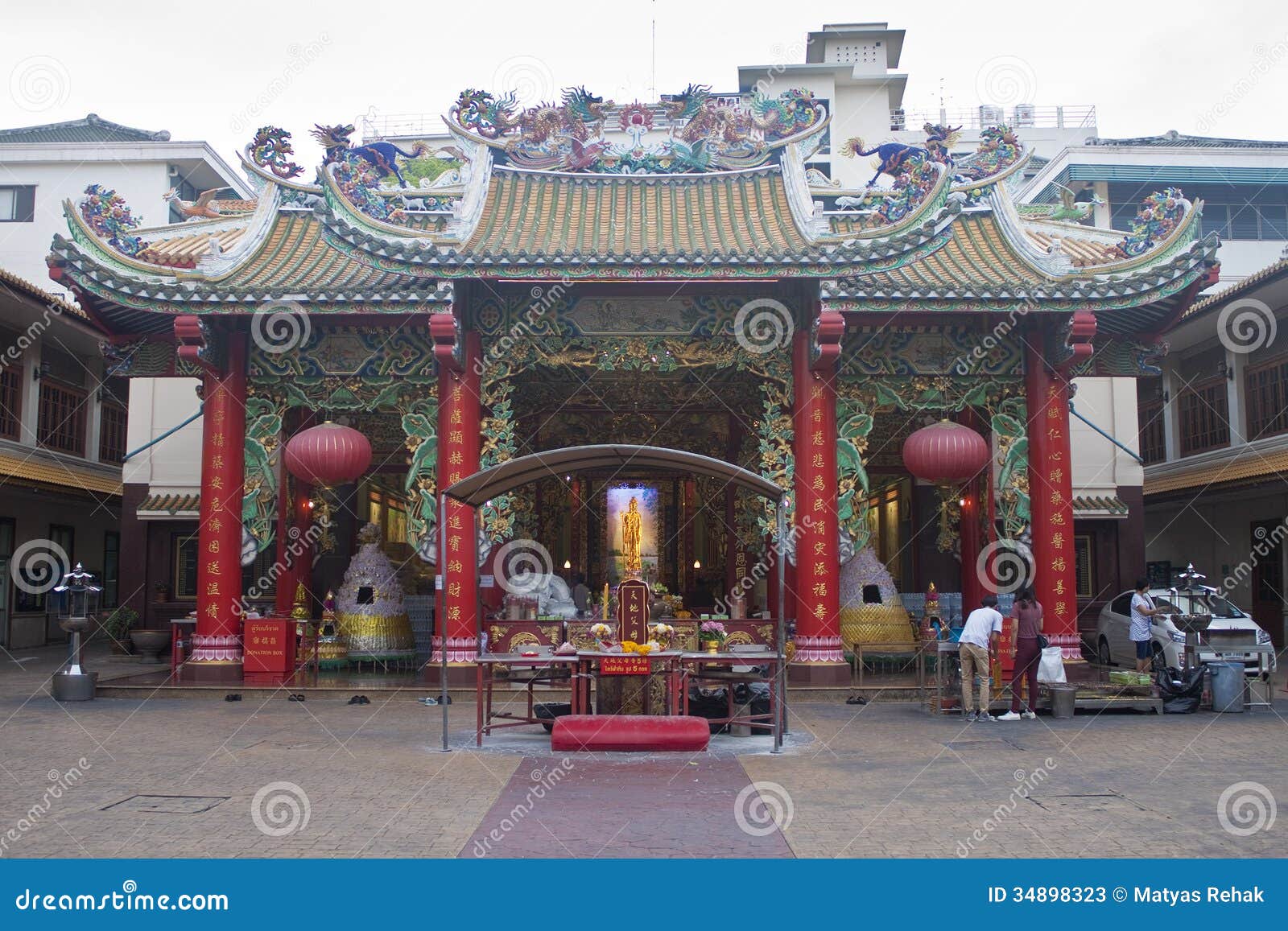 Chinese shrine editorial stock photo. Image of tourism - 34898323