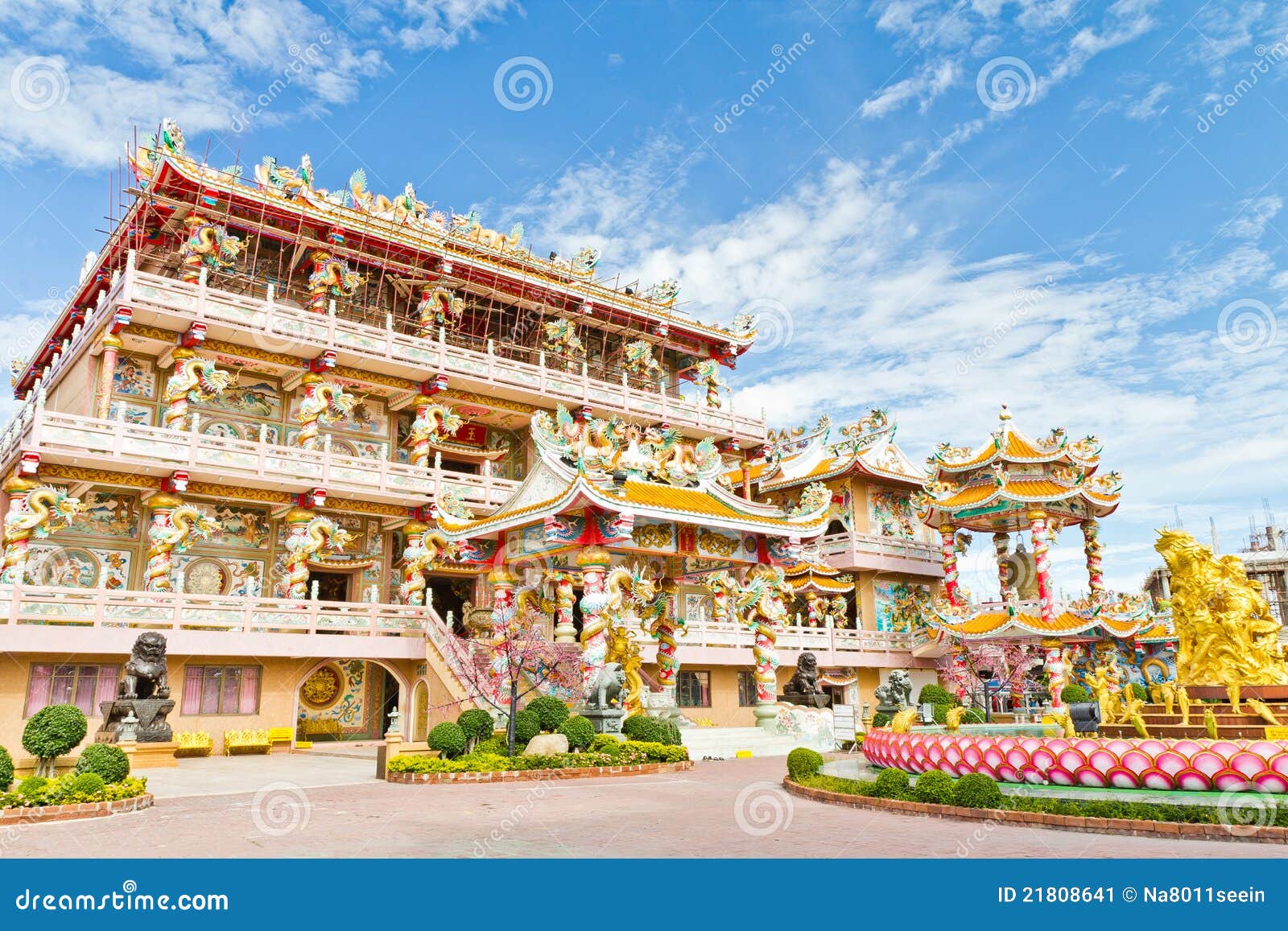 Chinese Shrine, a Beautiful Chinese Temple. Stock Image - Image of ...
