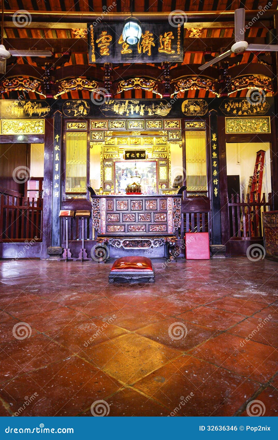 Chinese Shrine inside stock photo. Image of religion - 32636346