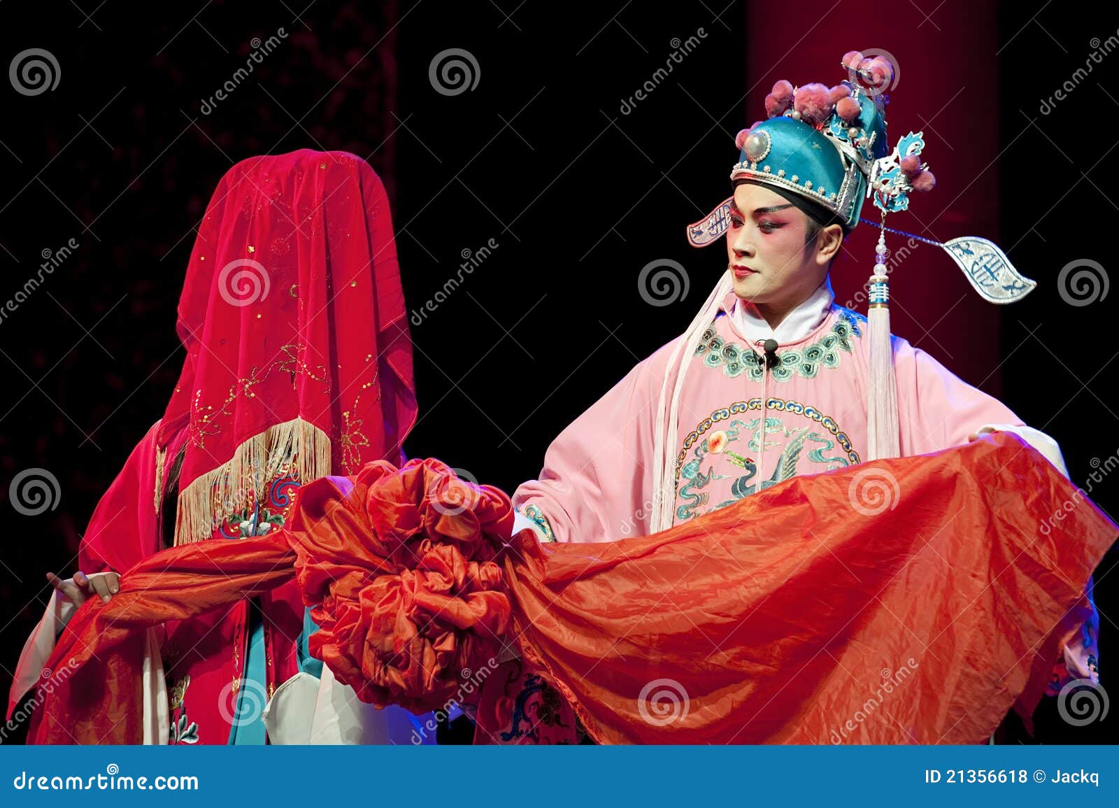 Chinese Sichuan Opera Actors Stock Photo - Image of drama, attire: 21356618
