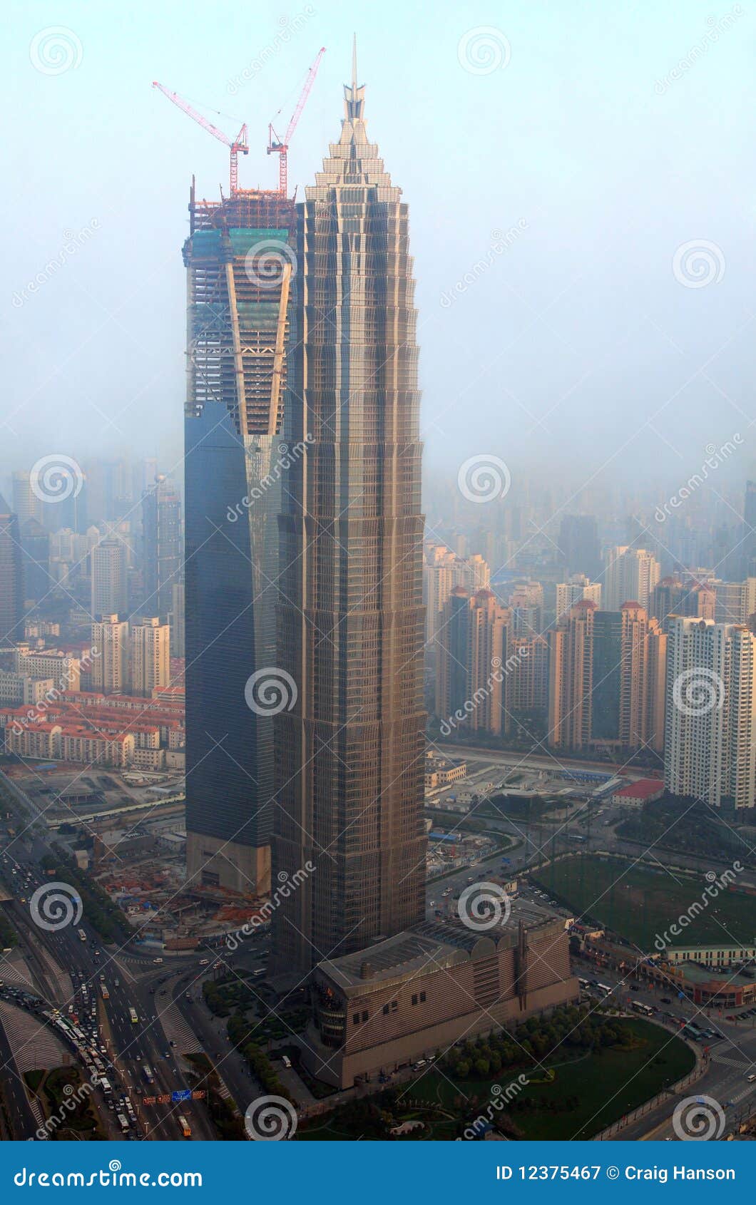 Chinese Skyscrapers stock image. Image of city, china - 12375467