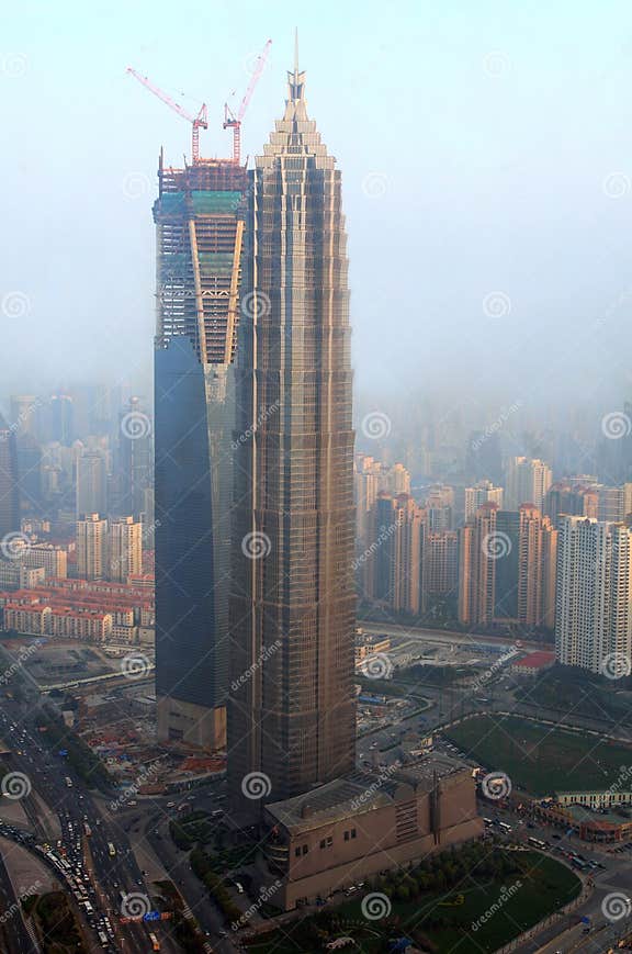 Chinese Skyscrapers stock image. Image of city, china - 12375467