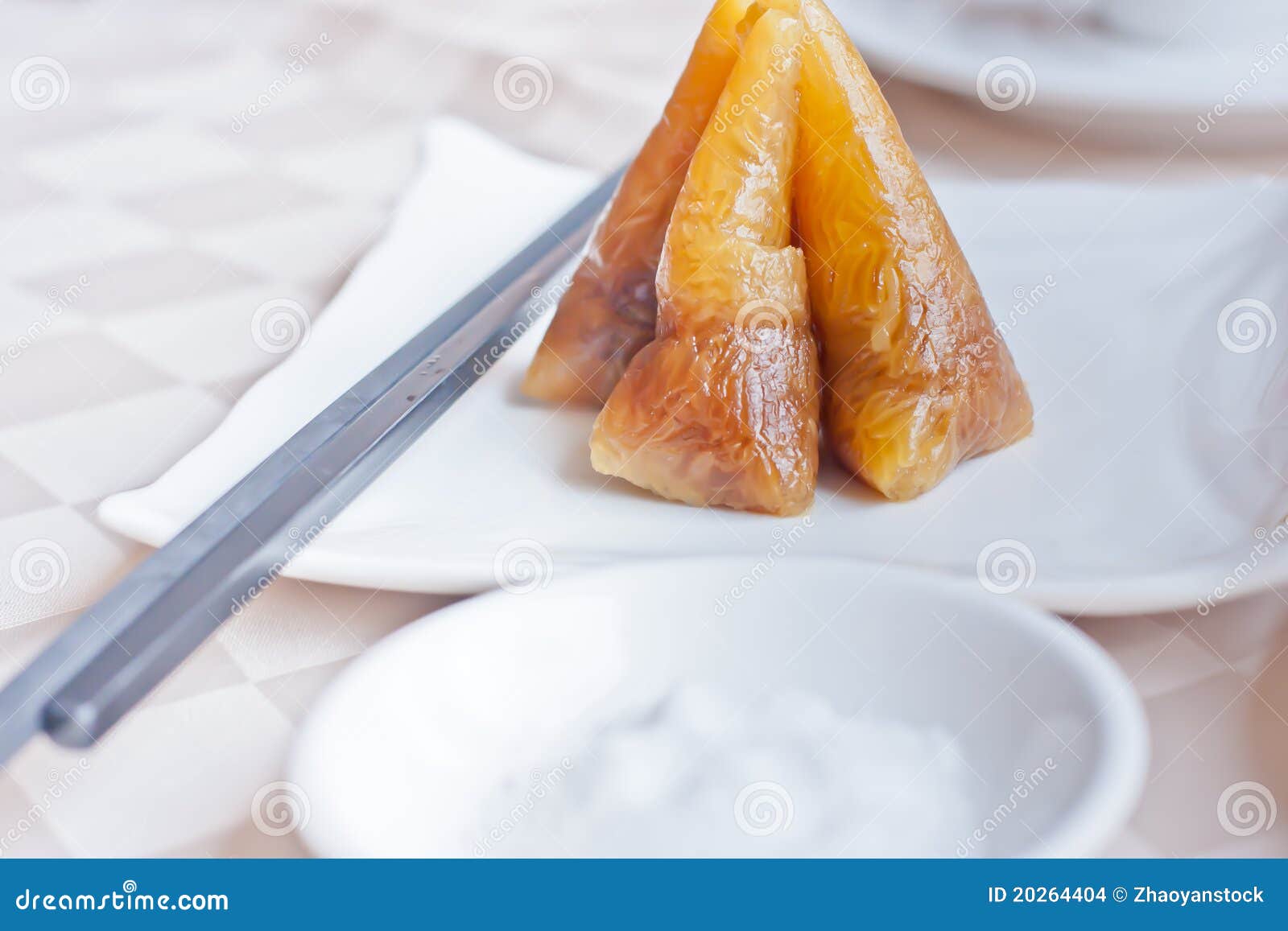 Chinese Snack Rice Dumplings Stock Photo - Image of dessert, meal: 20264404