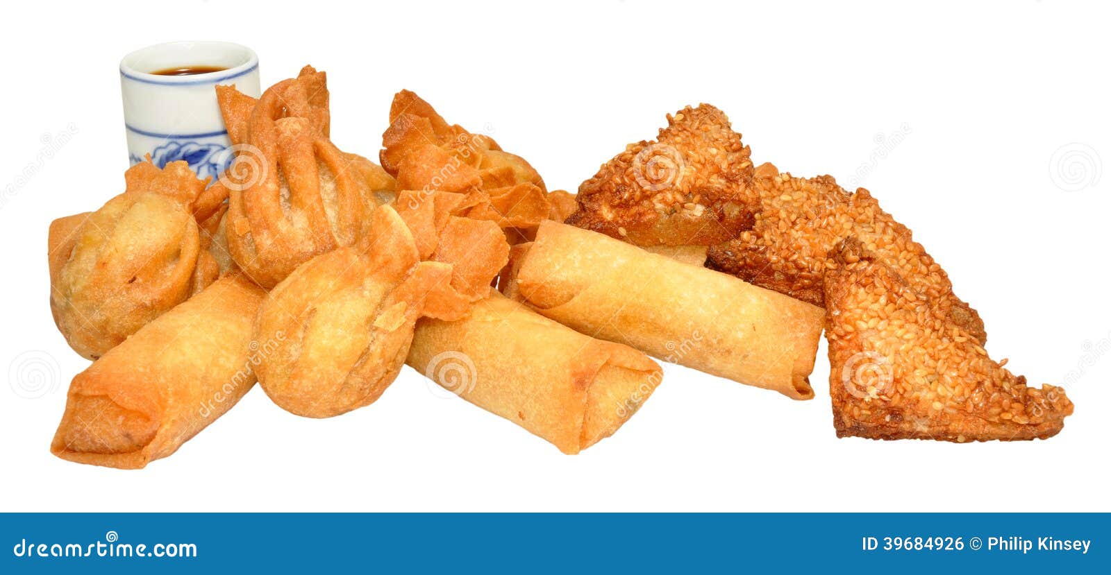 Chinese Snack Selection stock photo. Image of fried, isolated - 39684926