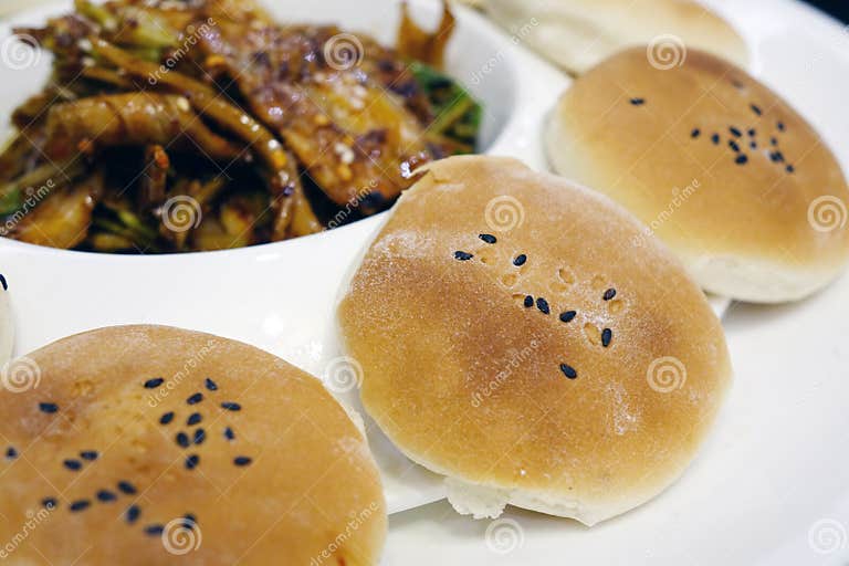 Chinese snacks guokui stock photo. Image of bread, chinese - 35484914