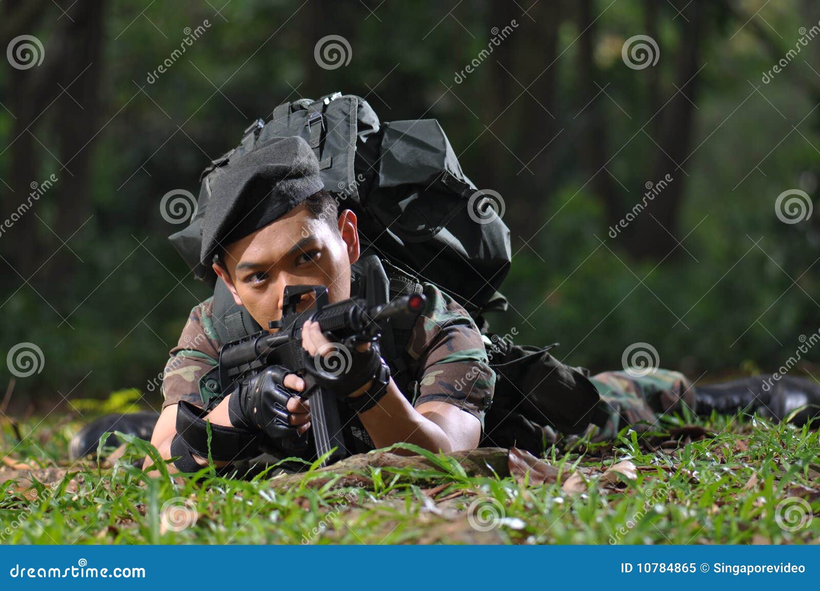 Chinese Sniper Taking Aim at Enemy Stock Image - Image of shoot ...