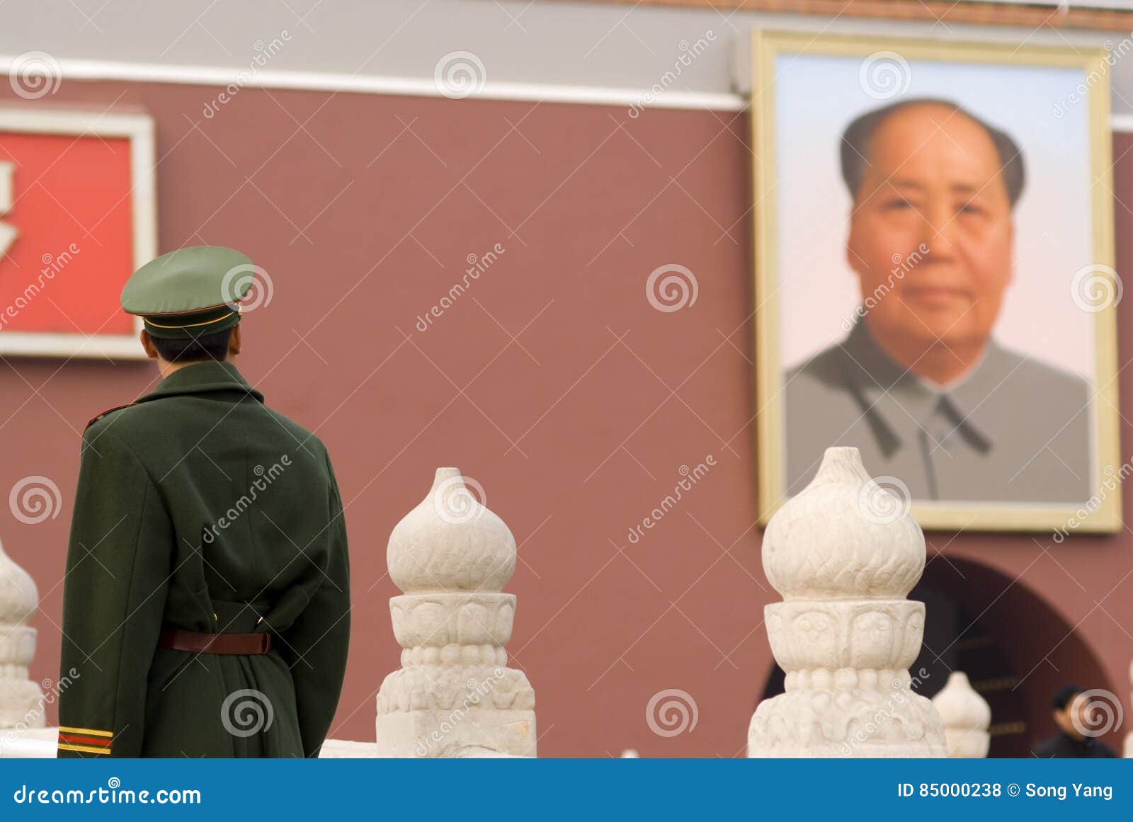Guard At Tiananmen Gate, Tiananmen Square, Beijing, China Editorial ...