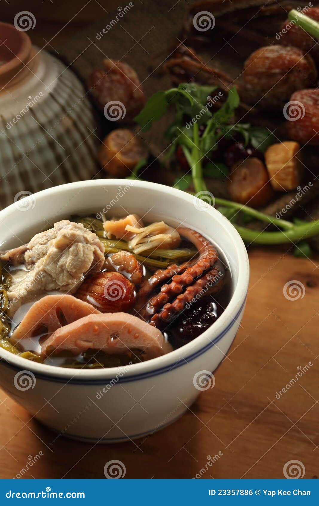 Chinese soup stock photo. Image of cook, octopus, appetizer - 23357886