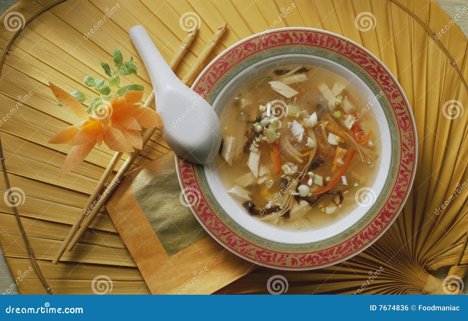 Chinese soup stock photo. Image of food, ready, starter - 7674836