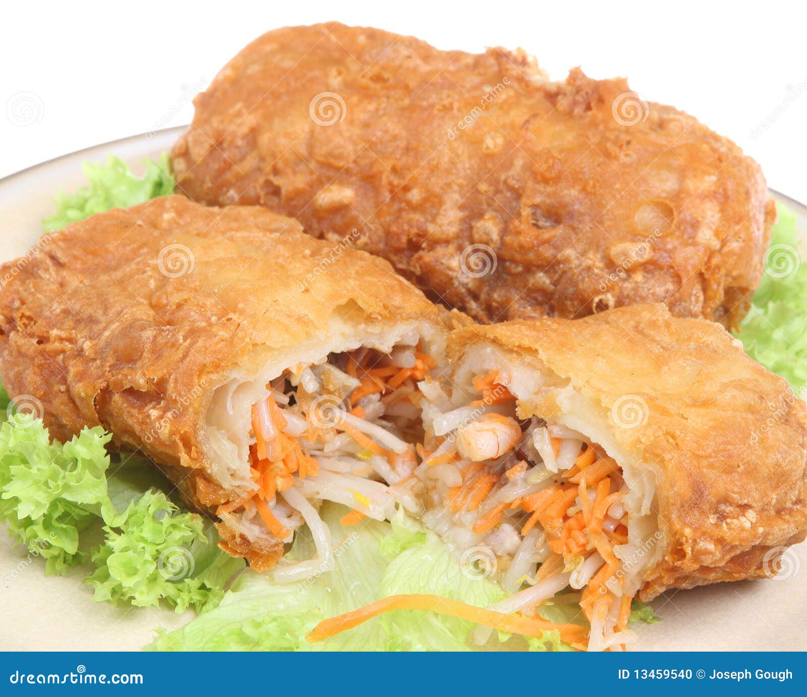 Chinese Spring Rolls stock photo. Image of closeup, deep - 13459540