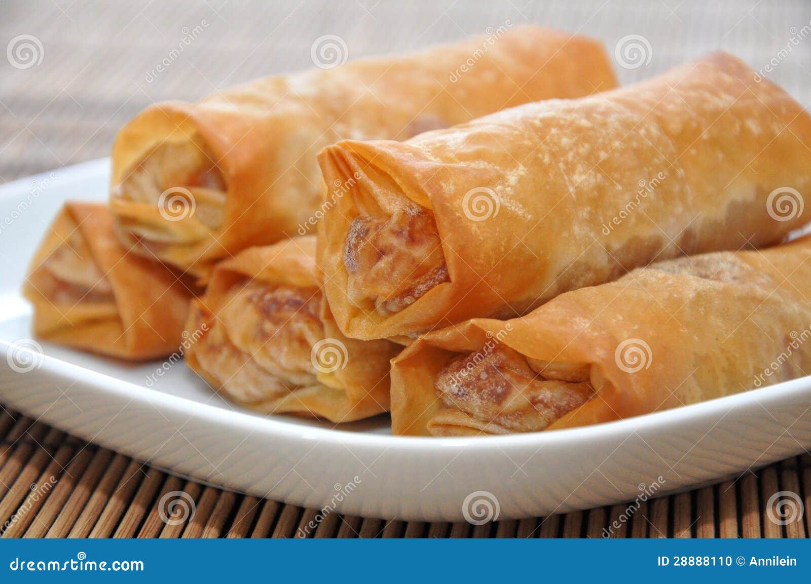 Chinese Spring Rolls stock photo. Image of ethnic, carrots - 28888110