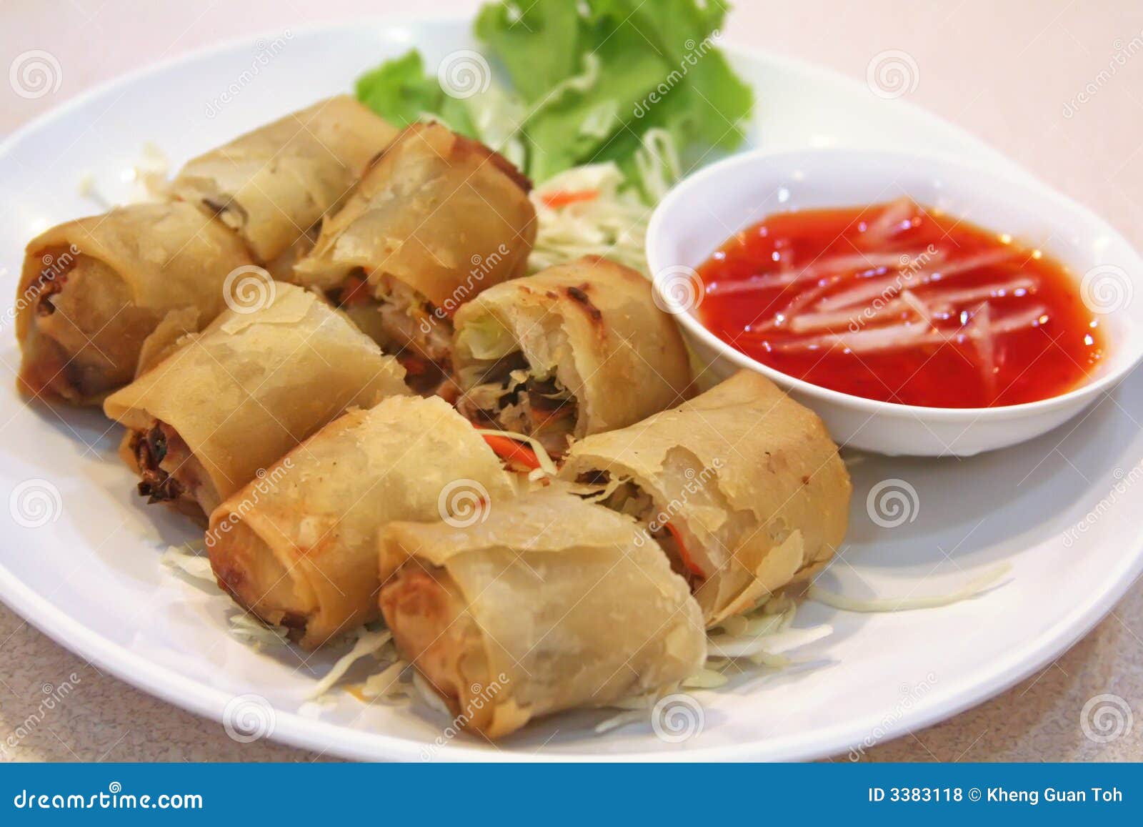 Chinese springrolls stock photo. Image of fresh, china - 3383118