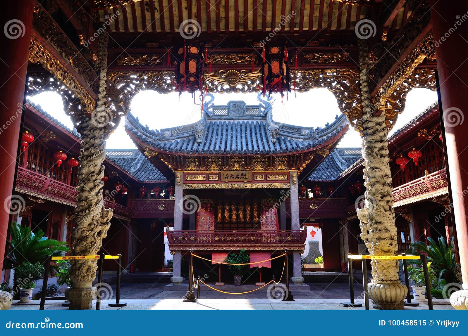 Chinese stage stock image. Image of artist, hall, build - 100458515