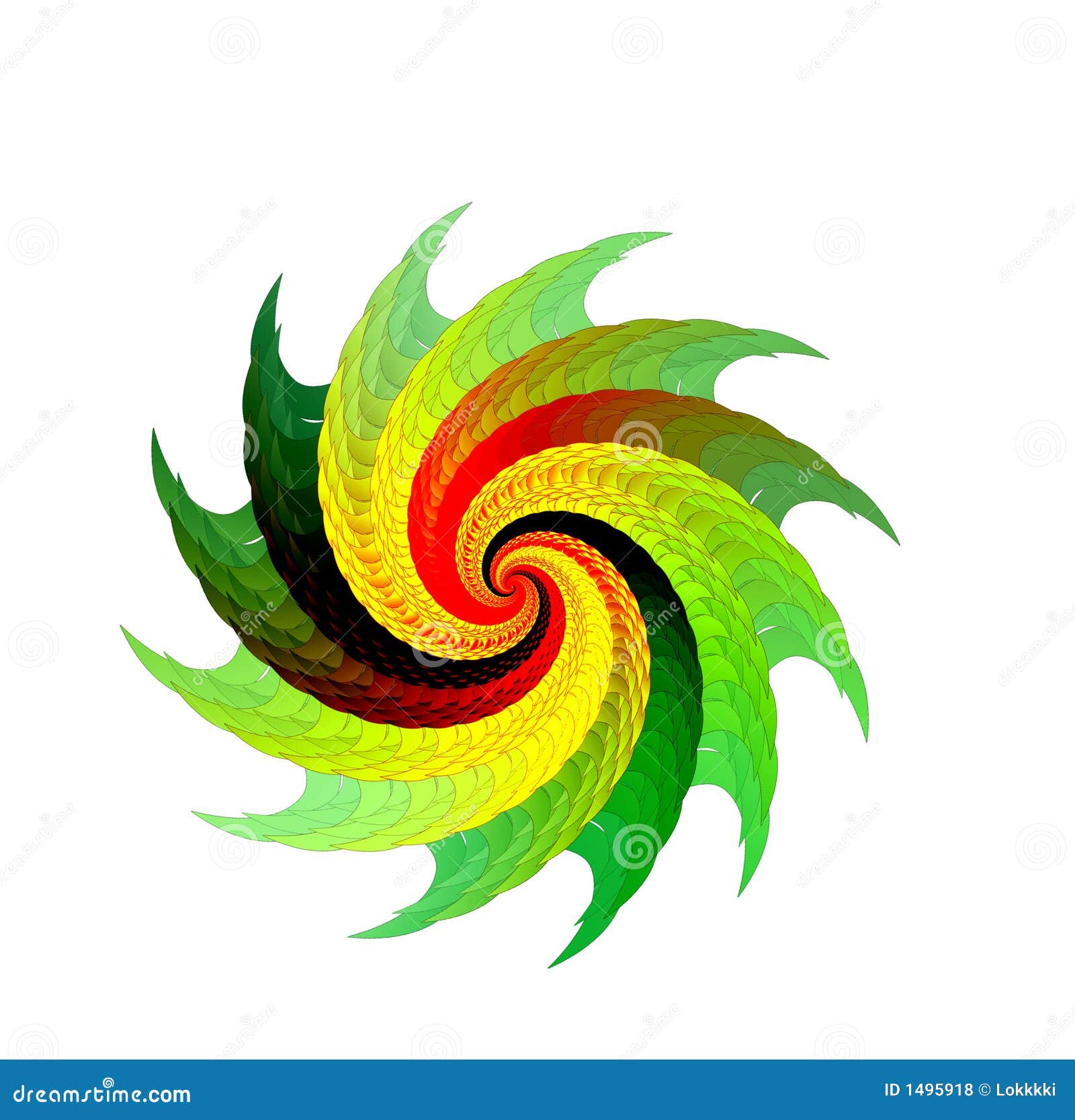 Chinese star stock illustration. Illustration of spiral - 1495918