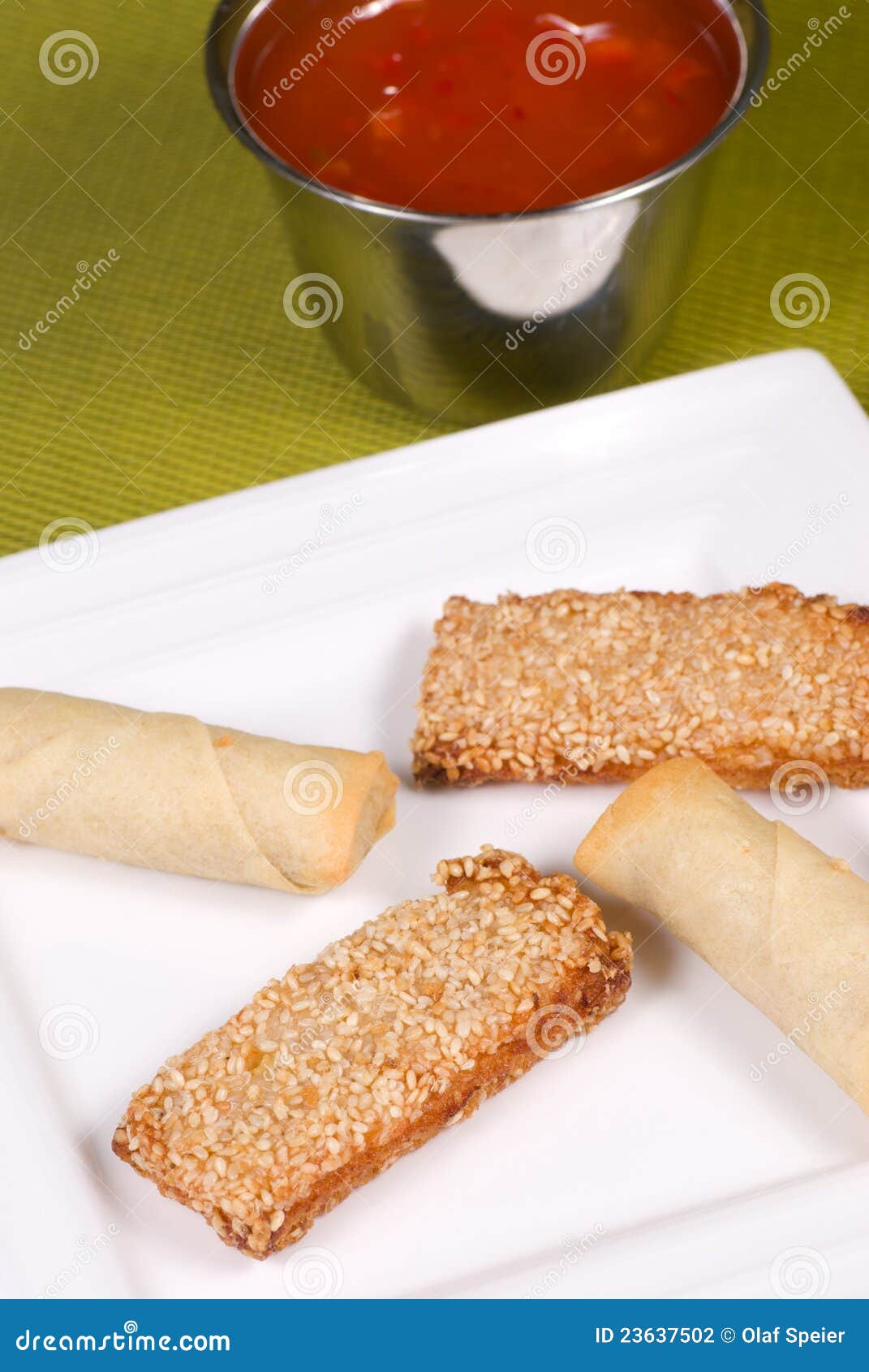 Chinese starters stock photo. Image of toast, horizontal - 23637502