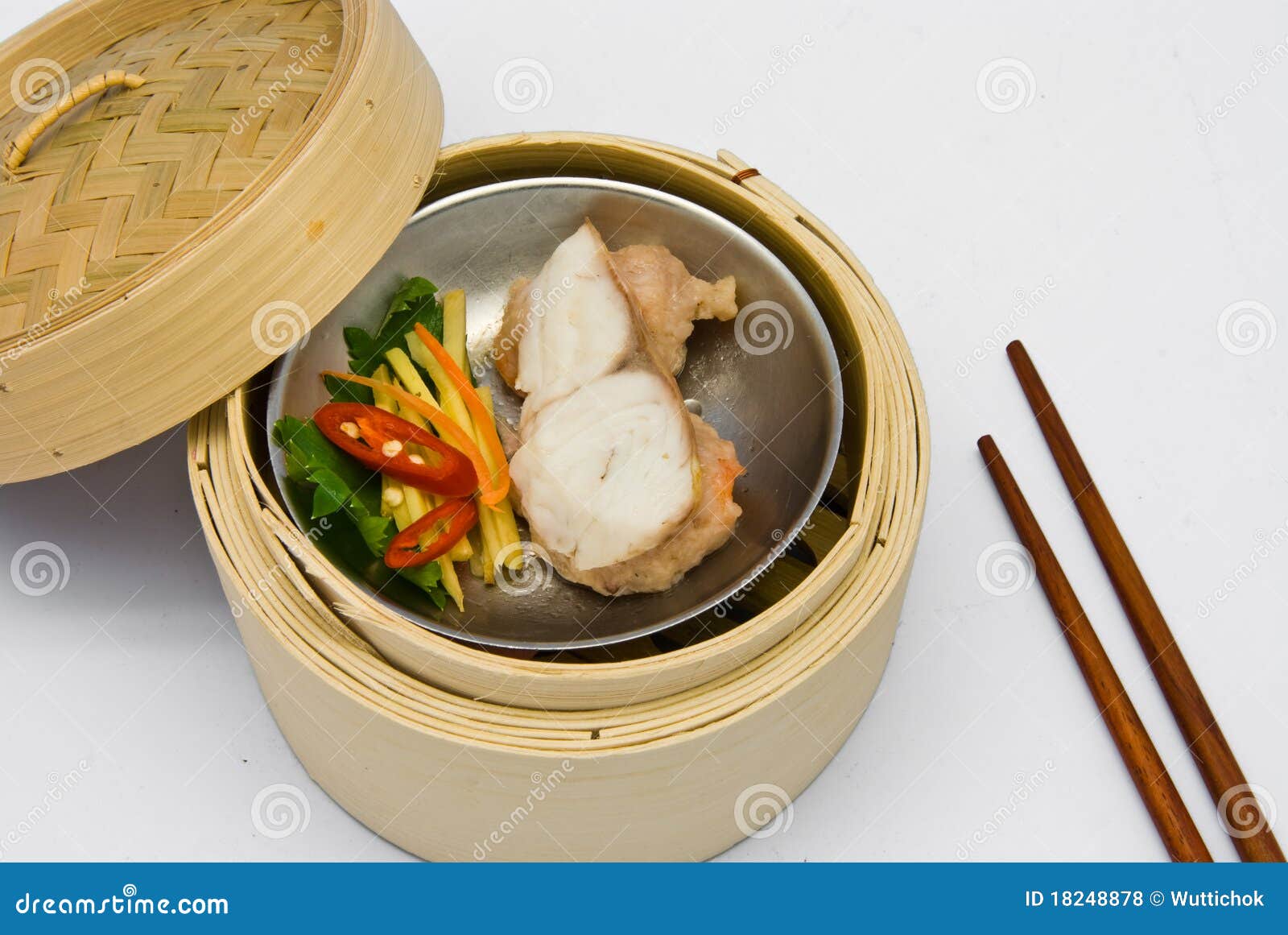 Chinese Steamed Dim Sum Fish Stock Photo - Image of chinese, fresh ...