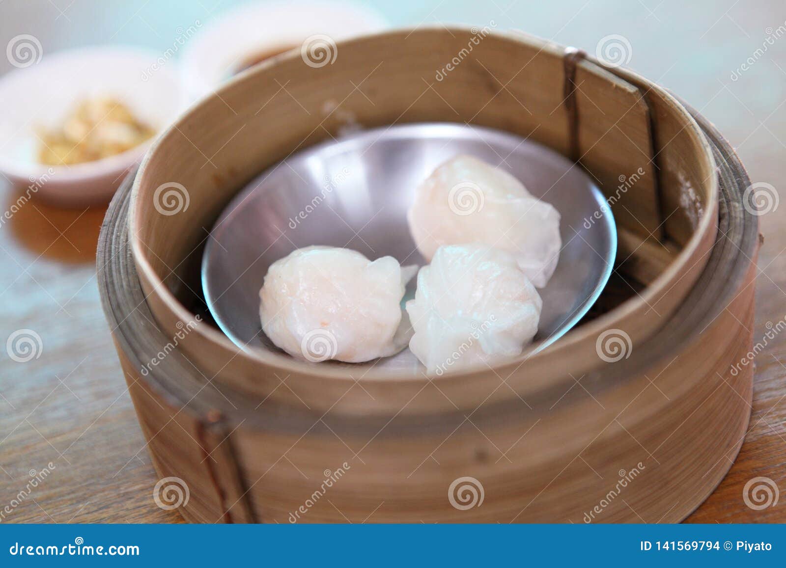 Chinese steamed dumpling stock photo. Image of gyoza - 141569794