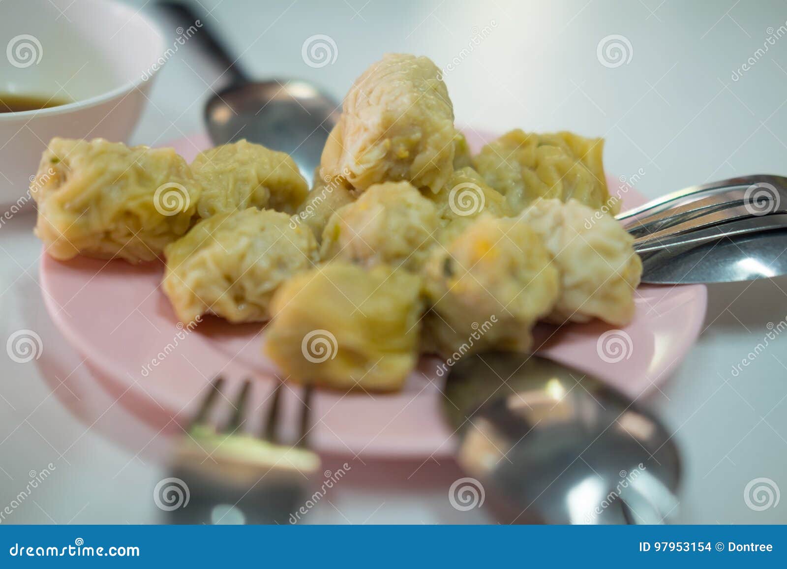 Chinese Steamed Dumplings Dim Sum Stock Photo - Image of cantonese ...