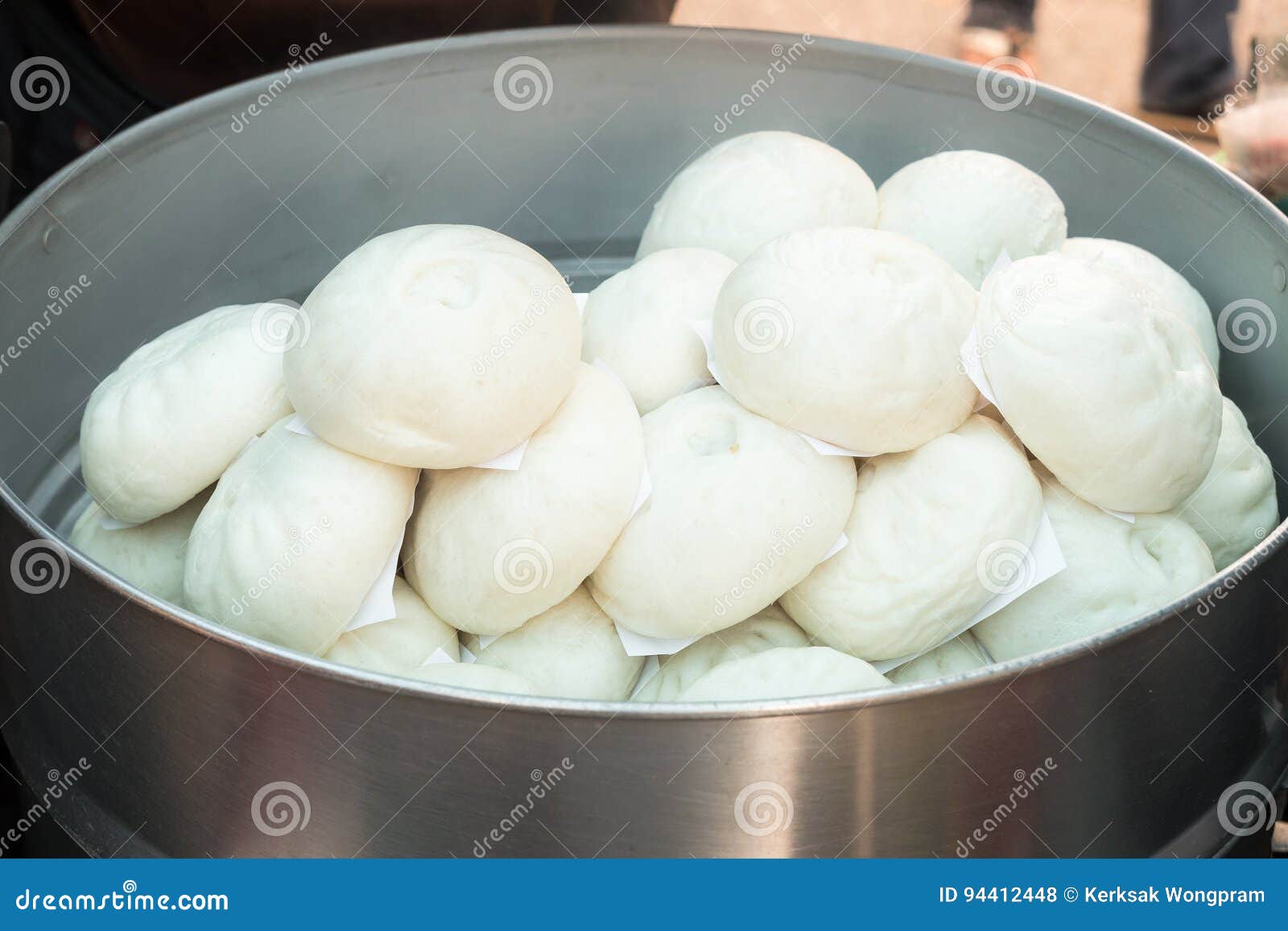 Chinese Steamed Stuff Bun, Dumpling Bun. Stock Photo - Image of lunch ...