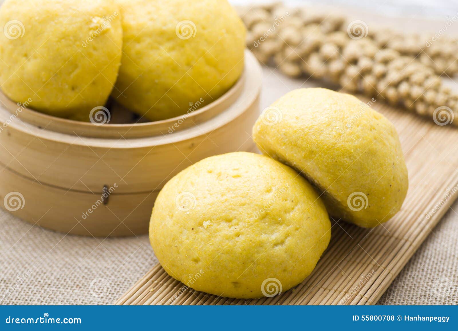 Chinese Steamed Stuffed Bun Stock Photo - Image of carbohydrate, corn ...