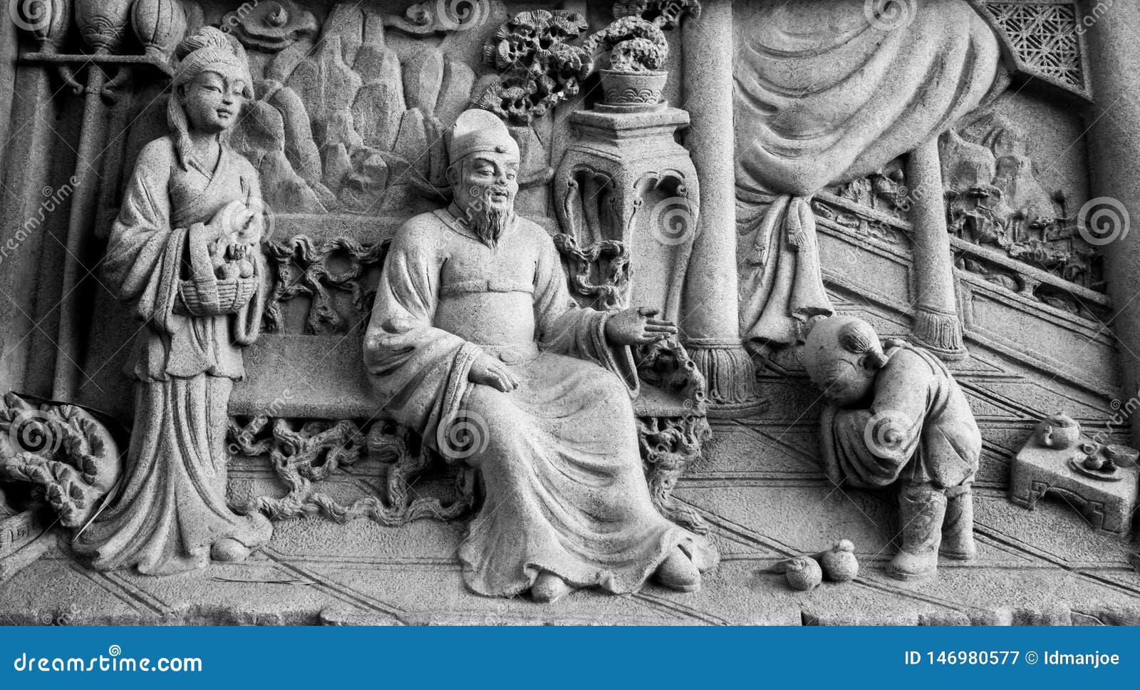 Chinese stone carving stock image. Image of monument - 146980577
