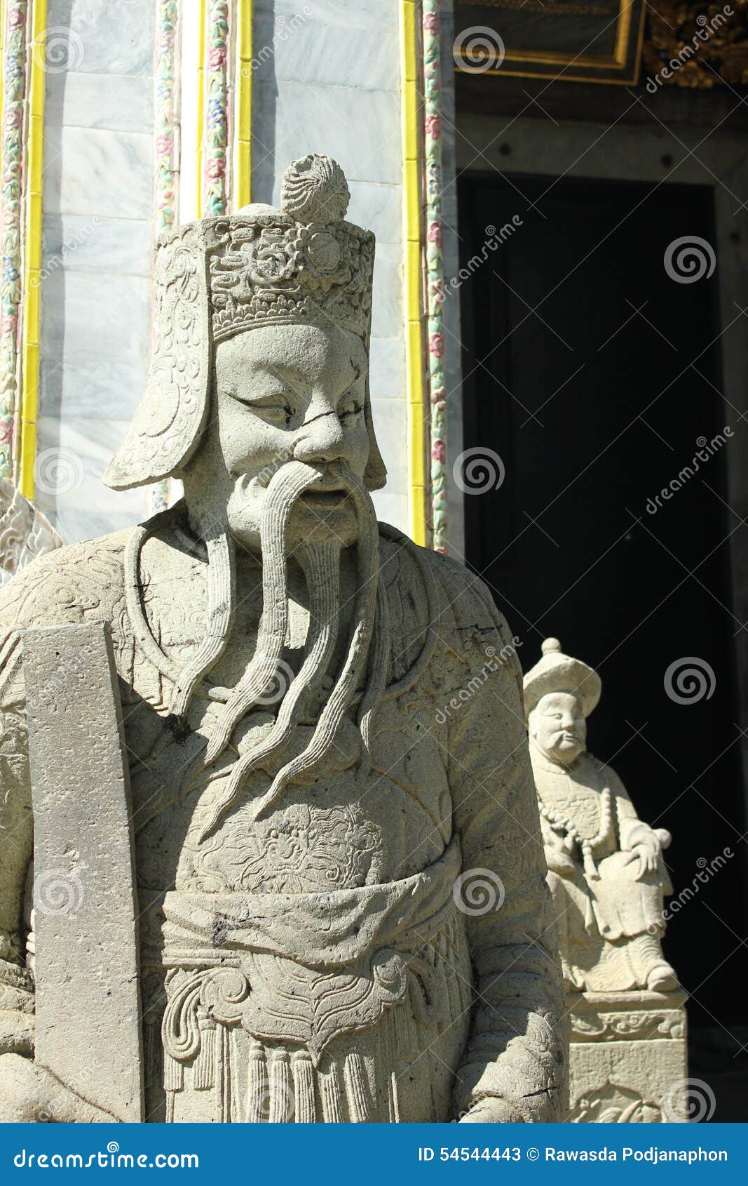 Chinese stone doll stock image. Image of blue, glowing - 54544443