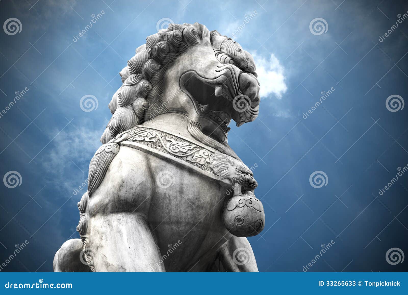 Chinese Stone Tiger Guardian Stock Image - Image of heritage ...