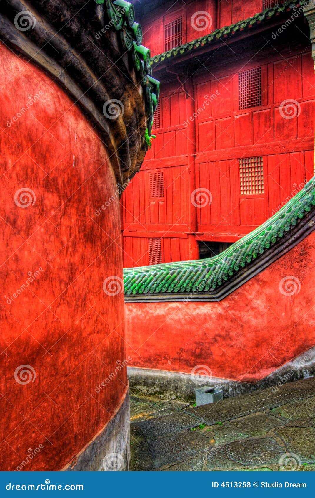 Chinese Stone Walkway stock photo. Image of orient, bright - 4513258