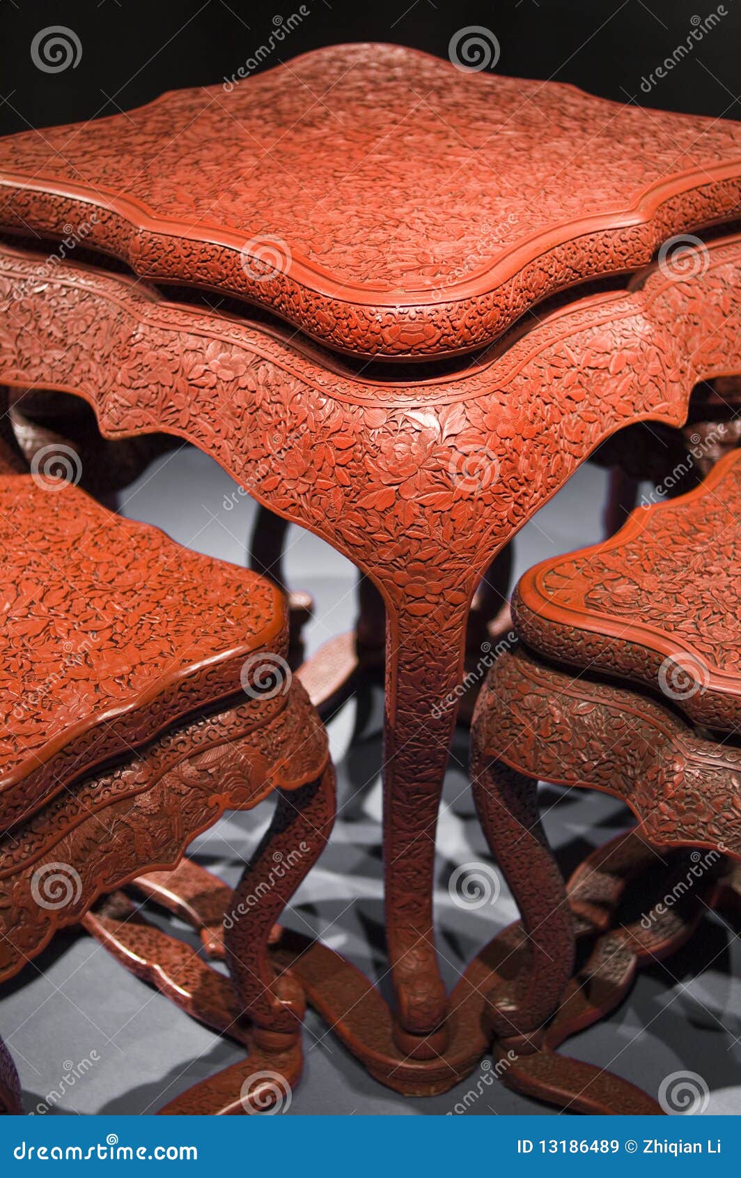 Chinese stools stock image. Image of impressive, lacquerwork - 13186489