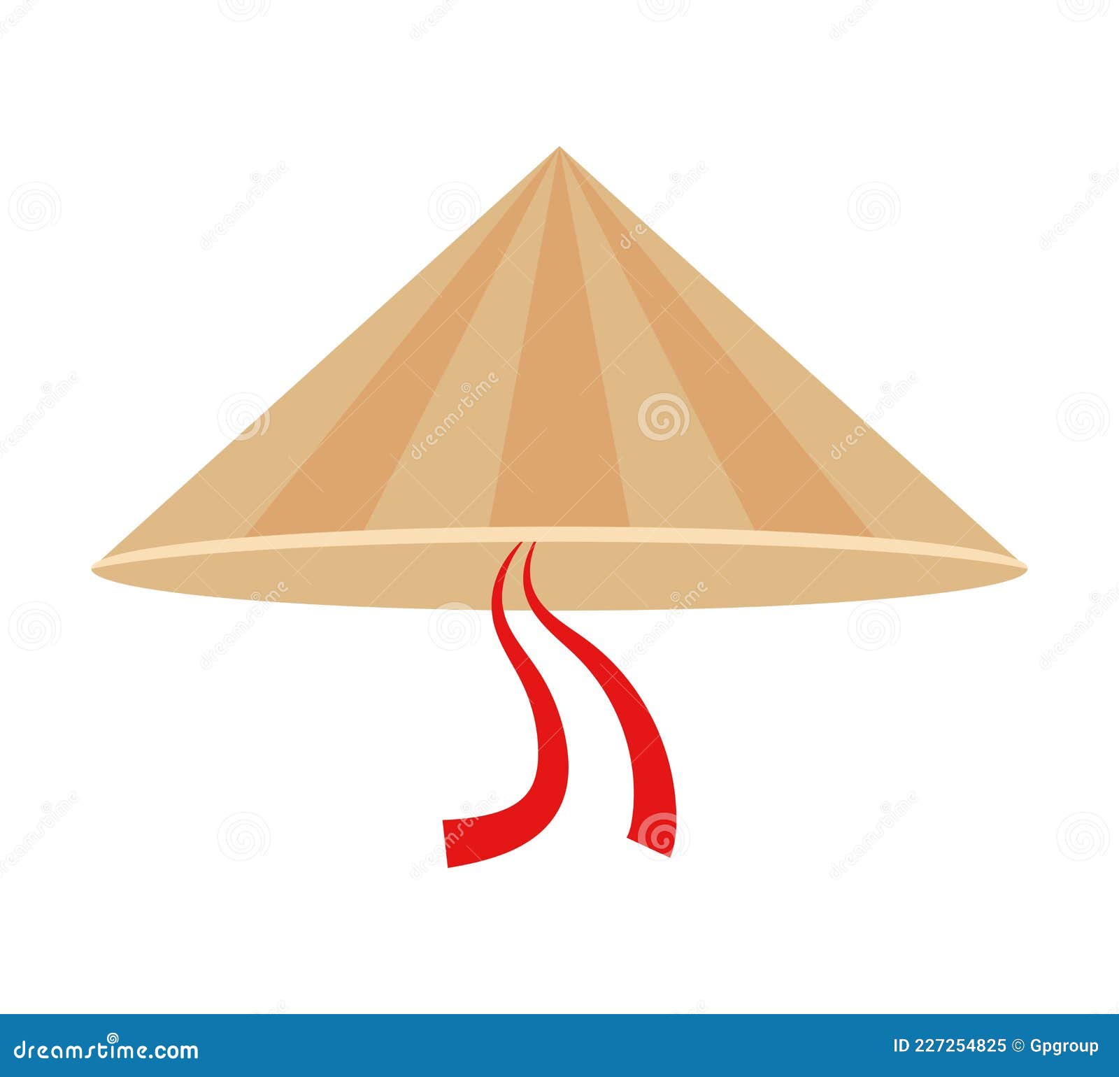 Chinese Man In A Straw Conical Hat Line Icon. Asian Appearance Man With ...