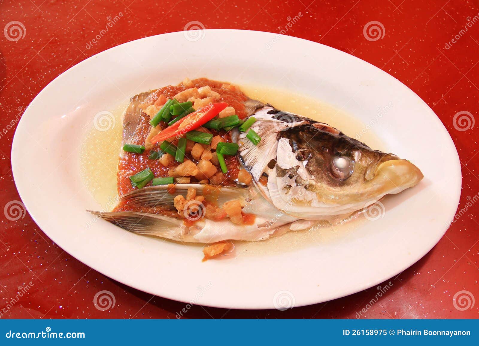 Chinese Stream Fish Head stock image. Image of asian - 26158975