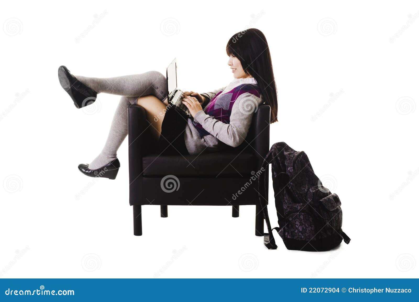 Chinese Student Working on Laptop. Stock Photo - Image of internet ...