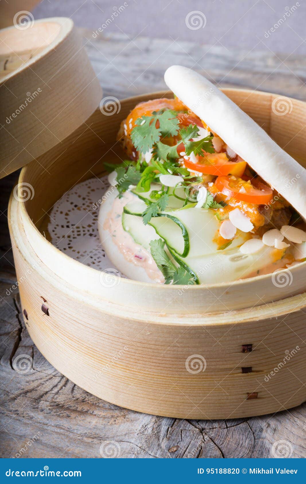 Chinese stuffed bread stock photo. Image of bread, dumpling - 95188820