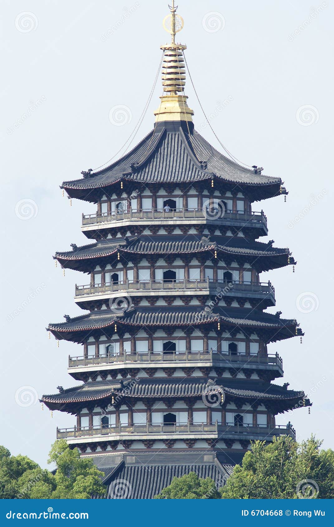Chinese stupa tower stock photo. Image of buddha, temple - 6704668