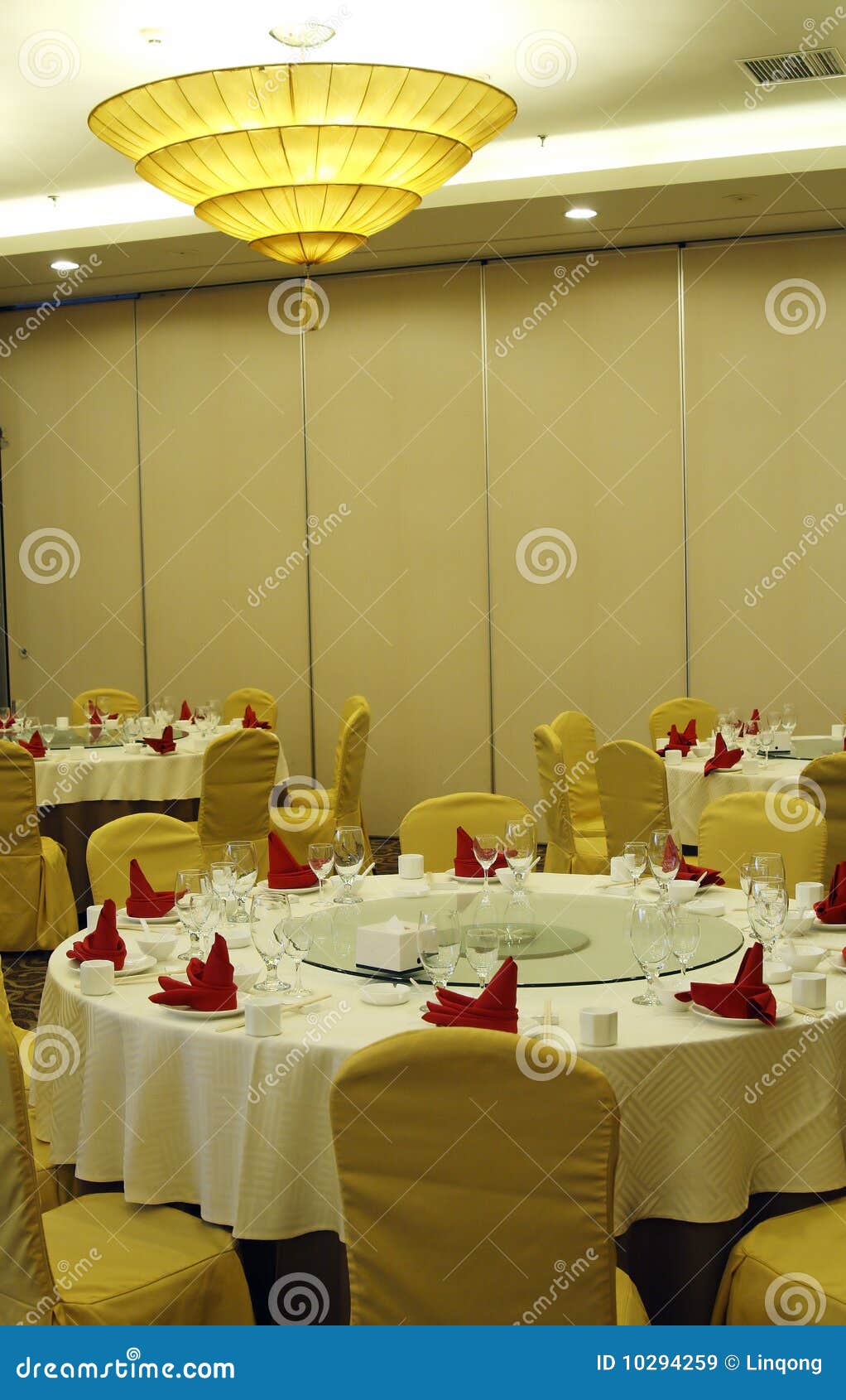 Chinese-style banquet hall stock image. Image of china - 10294259