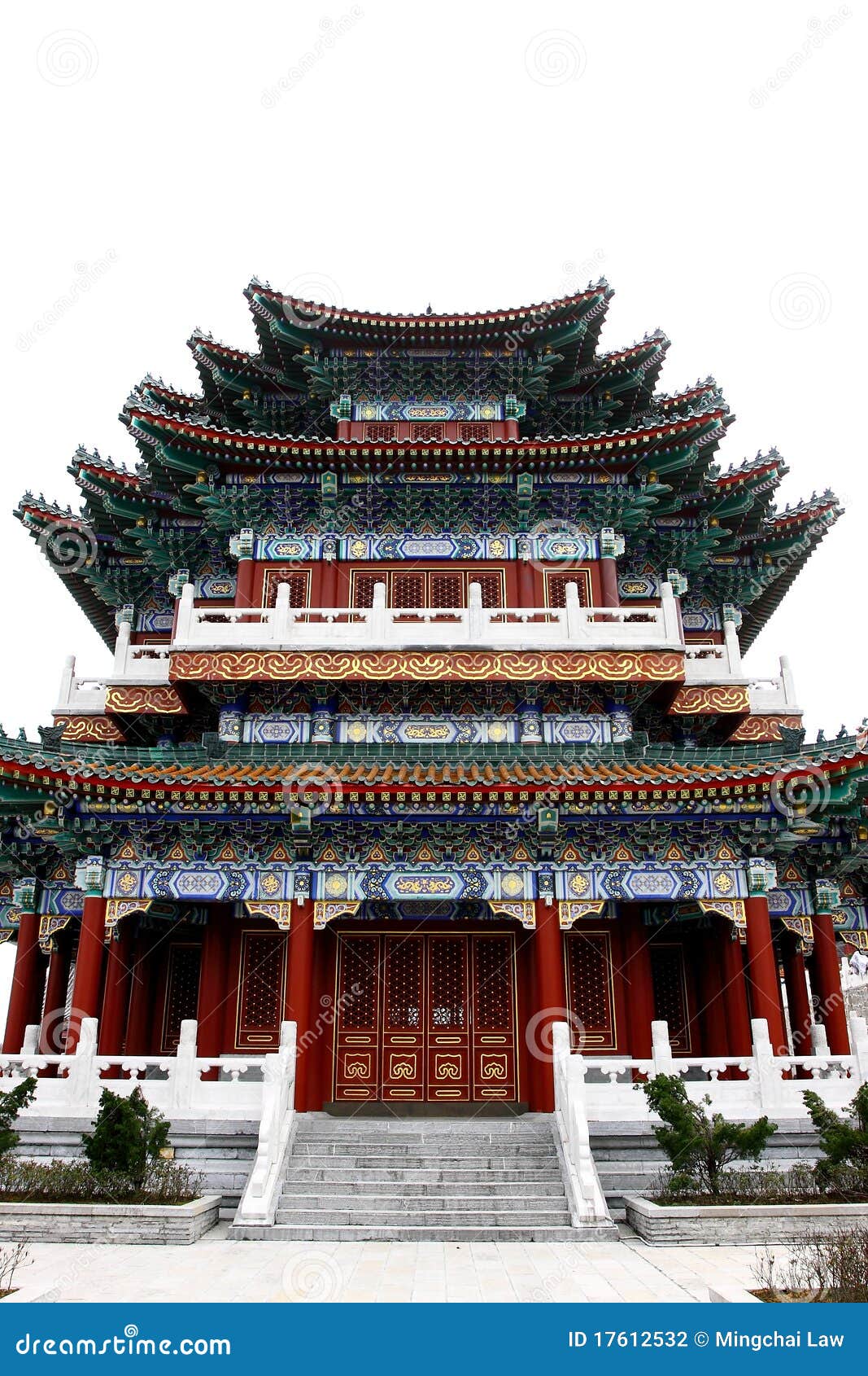 Chinese Style Building stock photo. Image of tree, china - 17612532