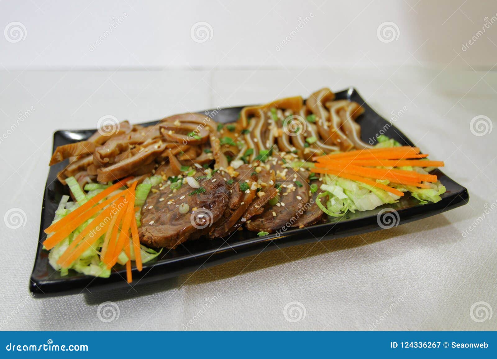 Chinese Style of Cold Dish at Display Stock Image - Image of beef ...