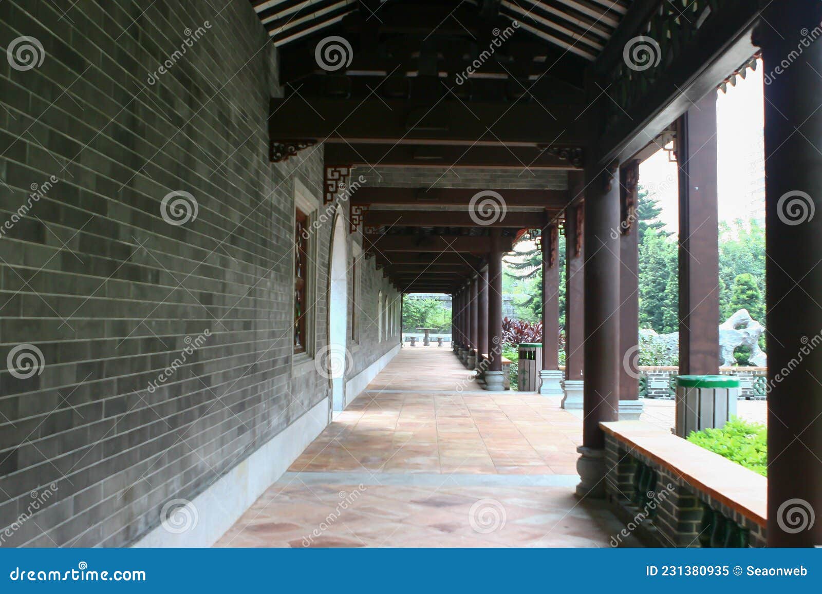 Chinese Style Corridor, Chinese Style Garden Lingnan Garden 10 Sept ...