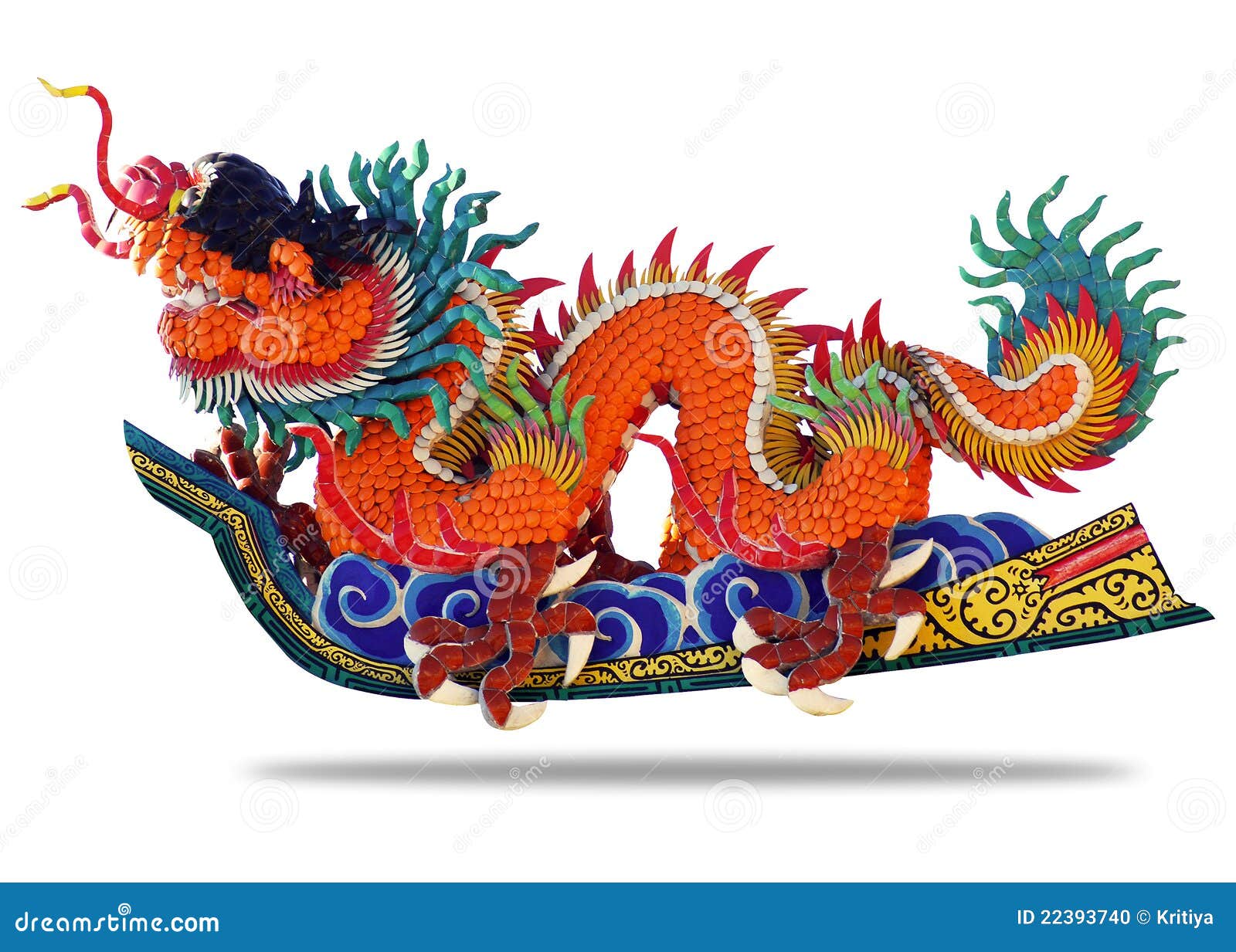 Chinese style dragon stock photo. Image of oriental, gold - 22393740