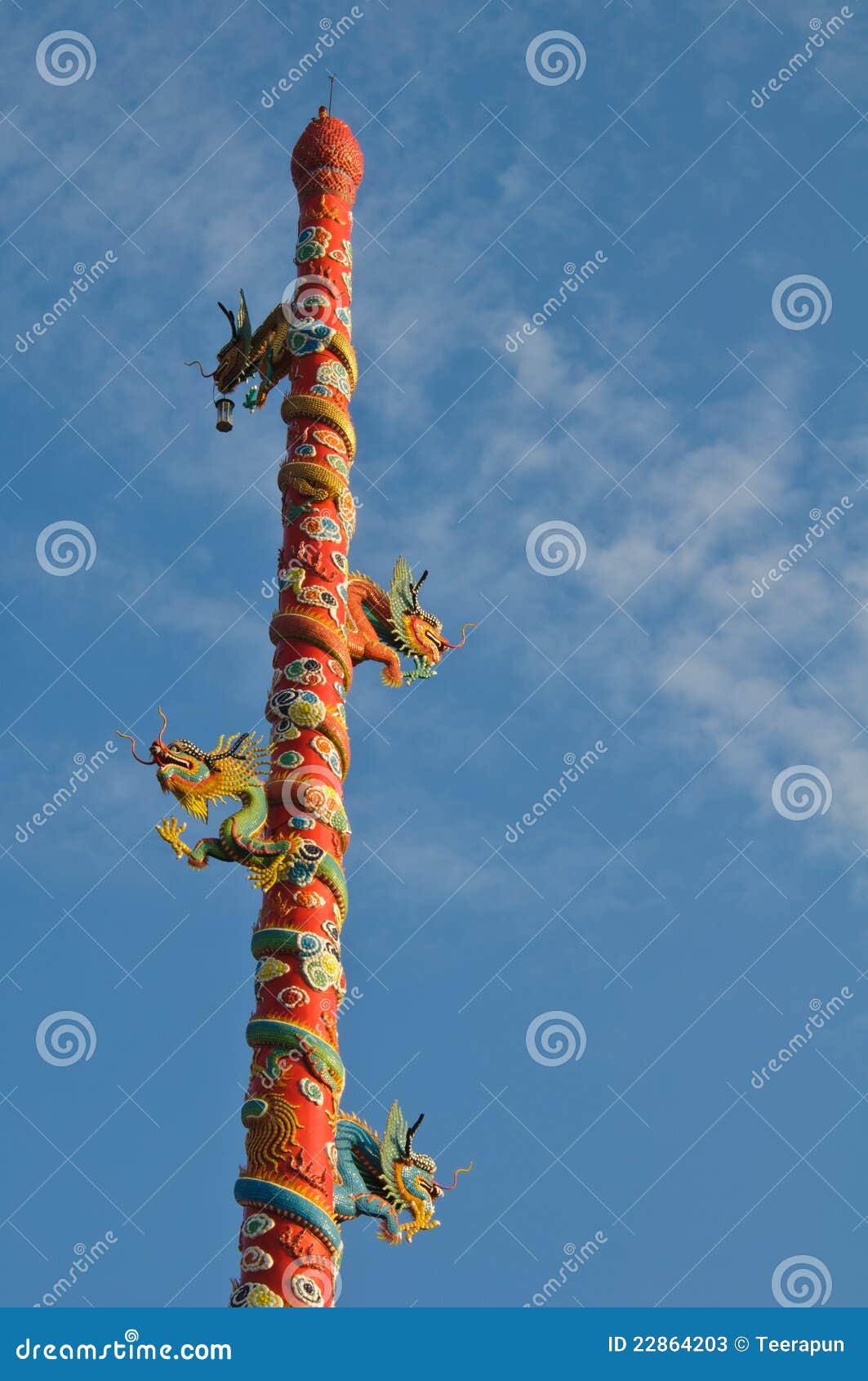 Dragon Pole Royalty-Free Stock Image | CartoonDealer.com #3475618