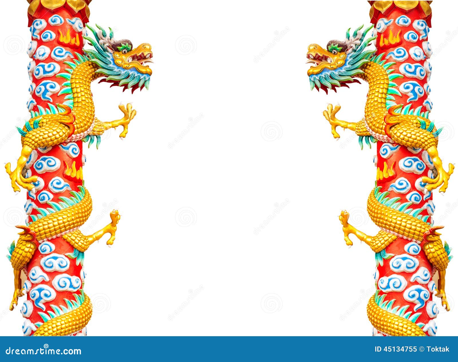 Chinese Style Dragon Statue Stock Image - Image of peace, asian: 45134755