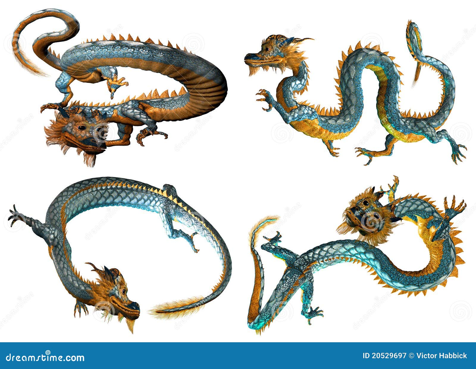 Chinese style dragon views stock illustration. Illustration of dragon ...
